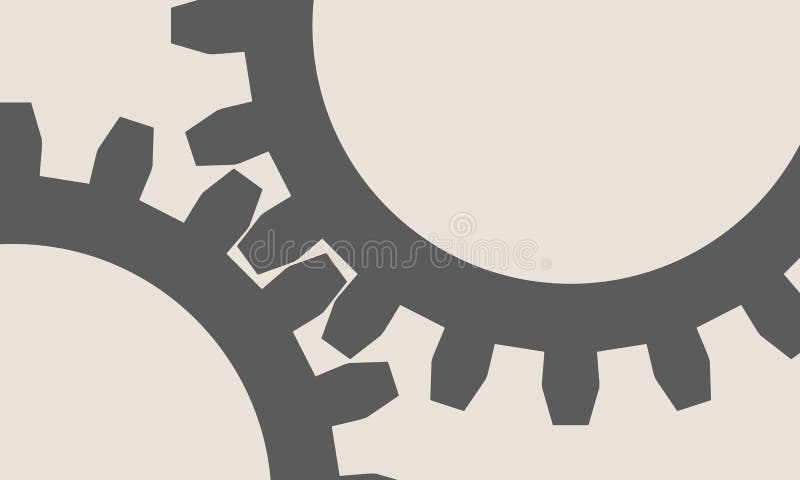 Connected Gears. Teamwork Concept Stock Vector - Illustration of gear ...