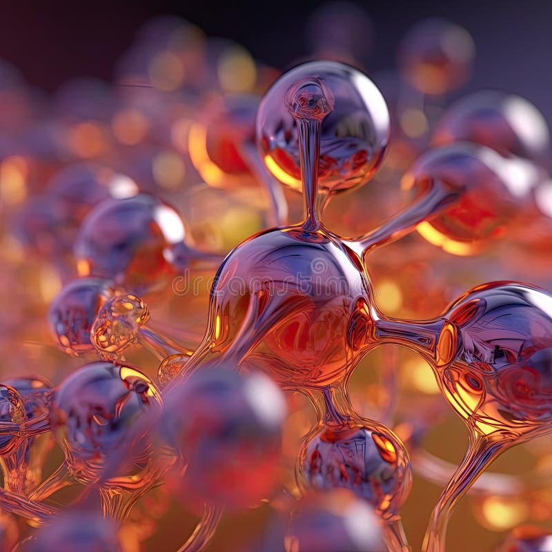 Connected Glass Bubbles Molecule Wallpaper, Abstract, Creativity ...