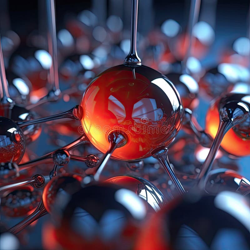 Connected Glass Bubbles Molecule Wallpaper, Abstract, Creativity ...