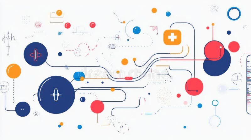 Connected Healthcare Network Stock Photo - Image of modern, development ...