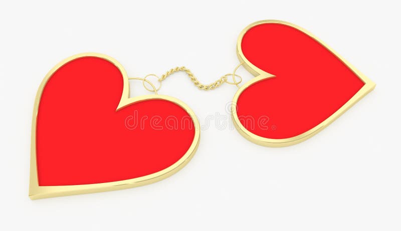 Connected hearts on black stock illustration. Illustration of ...