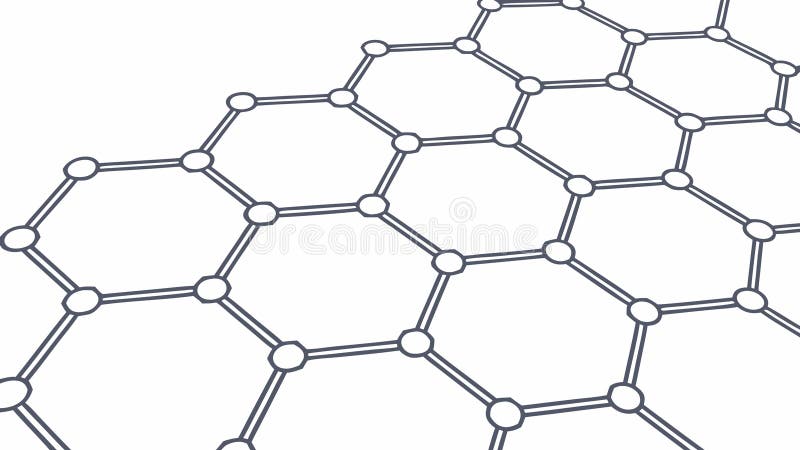 Connected Hexagonal Molecular Lattice Vector Diagram, Network Science ...