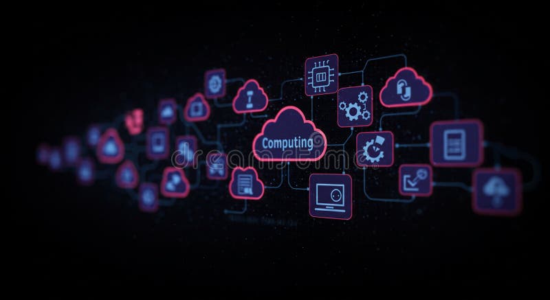 Cloud Computing Icons Red Stock Illustrations – 1,341 Cloud Computing Icons Red Stock ...