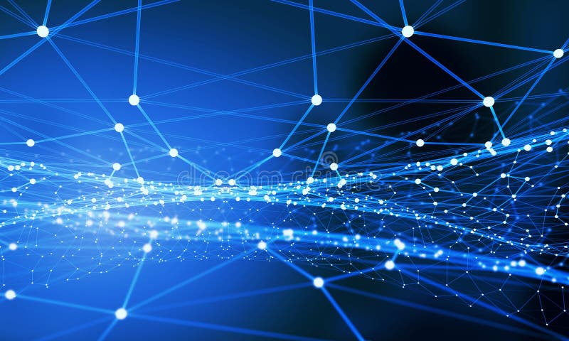 Connected lines background stock illustration. Illustration of social ...