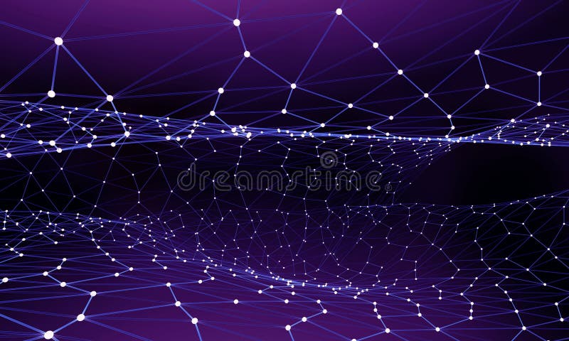 Connected lines background stock illustration. Illustration of ...