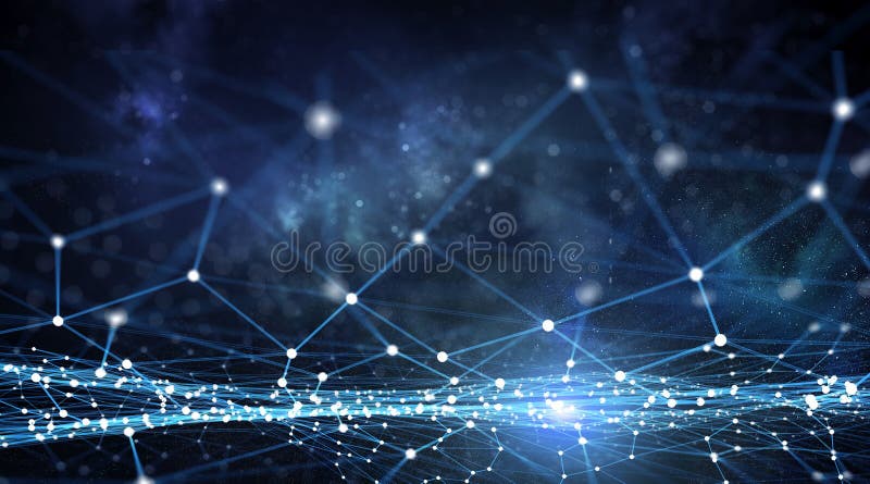 Connected lines background stock illustration. Illustration of modern ...