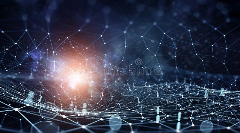 Connected lines background stock image. Image of interaction - 93987285