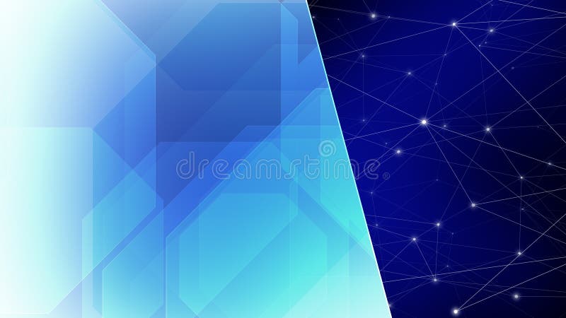 Connected Lines and Dots Forming Simple Layout with Blank Surface for ...