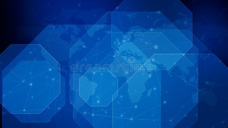 Octagons Connected Lines and Dots for Global Communication and ...