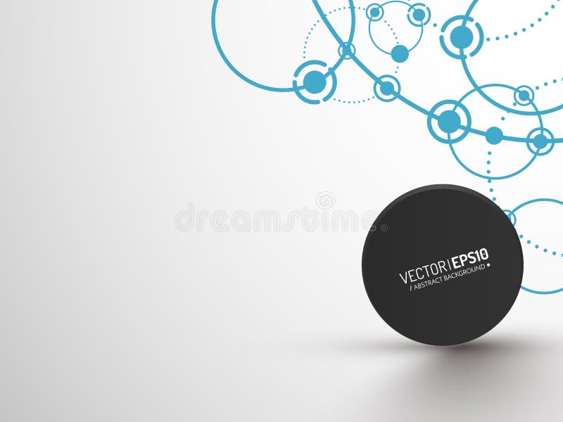 Connected Lines and Dots. Network Sign. Vector Illustration Stock ...