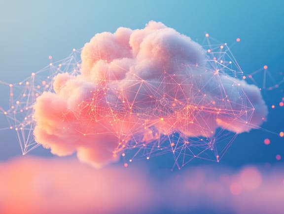 Connected Lines and Dots in the Sky, Representing Relationships or ...