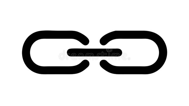 Connected Link Chain Icon, Hyperlink, URL, and Web Connectivity, Vector Design Generative AI ...