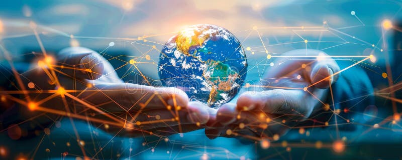 Connected Logistics Diverse Hands Linking Global Cargo Network Freight ...