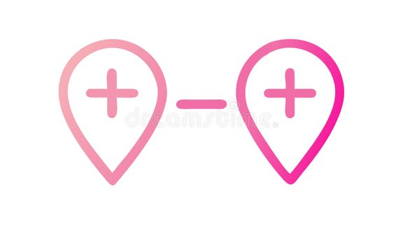 Connected Map Pins Vector Icon, Locations and Networking, Vector Design ...