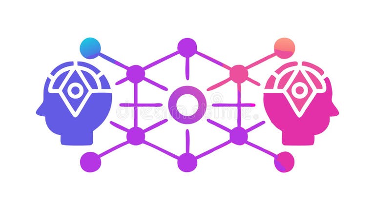 Two Heads Linked Stock Illustrations – 25 Two Heads Linked Stock ...