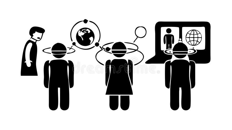 Connected Minds and Collaborative Thinking, Vector Design Generative AI ...