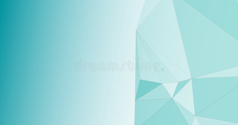 Connected Mint Green Transparent Triangle Shapes Stock Vector ...