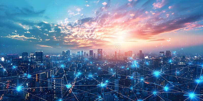 Connected Network Nodes and Urban Landscape: Symbolizing Global ...