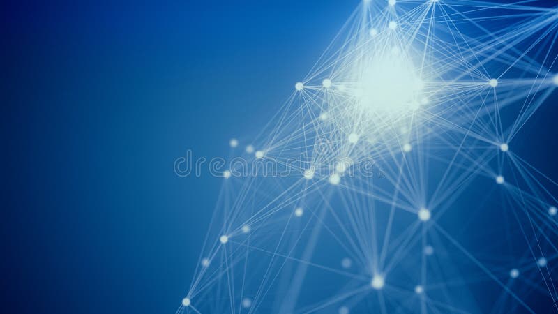 Connected Nodes Network Background Stock Illustration - Illustration of ...