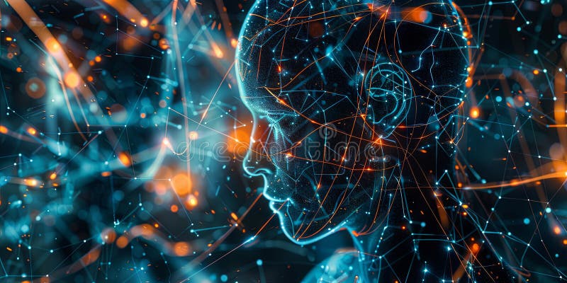 Connected Pathways Merging into Abstract Faces, Links, and Blurred ...