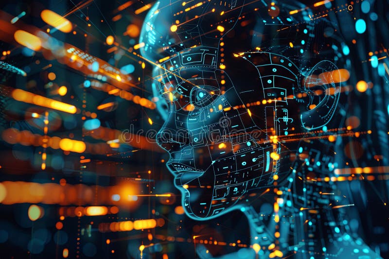 Connected Pathways Merging into Abstract Faces, Links, and Blurred ...