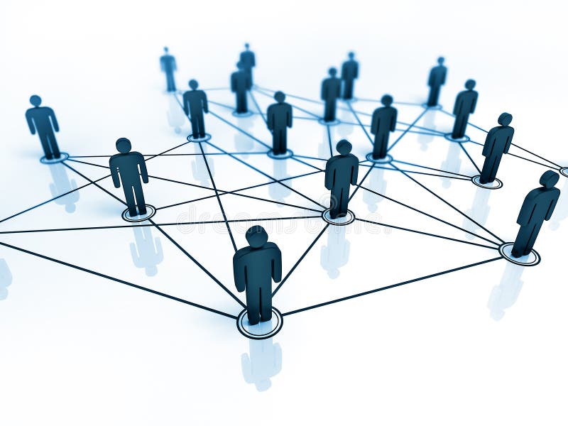 Connected people stock illustration. Illustration of companionship ...