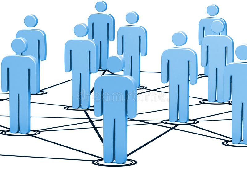 Connected people stock illustration. Illustration of symbol - 13906824