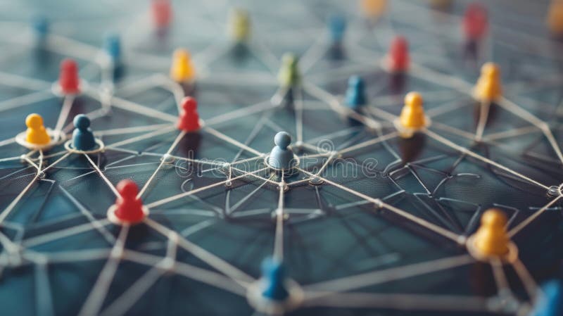 Connected People Concept, Social Network, Teamwork and Community ...