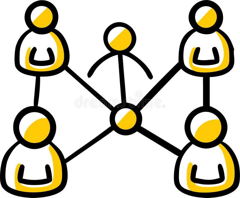Connected People Icon – Symbolizing Networking & Collaboration Stock ...