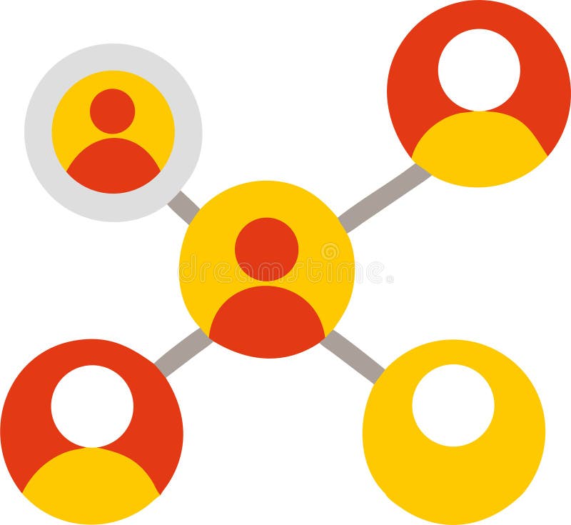 Connected People Icon – Symbolizing Networking & Collaboration Stock ...