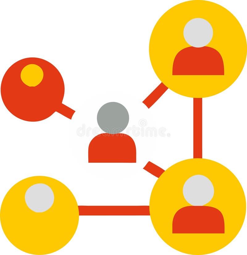 Connected People Icon – Symbolizing Networking & Collaboration Stock ...