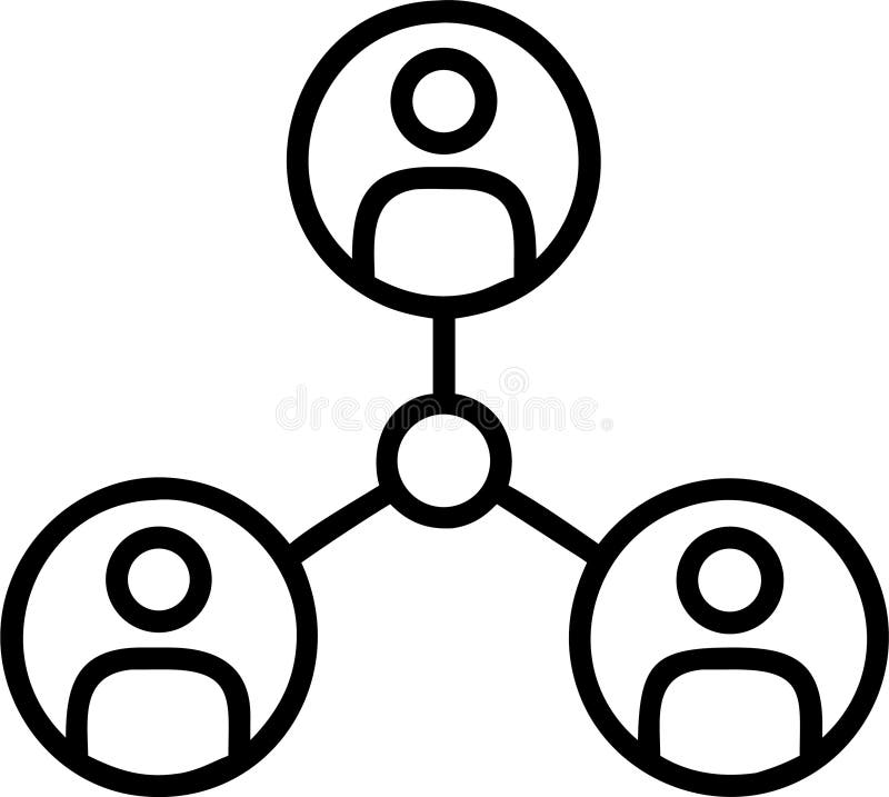 Connected People Icon – Symbolizing Networking & Collaboration Stock ...
