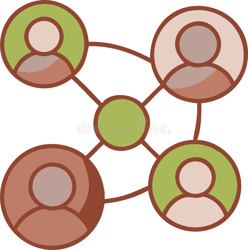 Connected People Icon – Symbolizing Networking & Collaboration Stock ...
