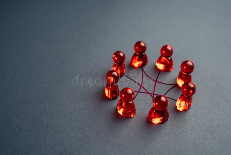 Connected people in team. stock photo. Image of consolidation - 297553136