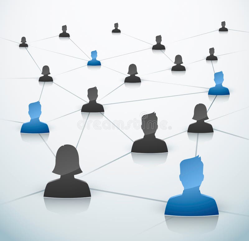 Communication Network People Stock Vector - Illustration of design ...