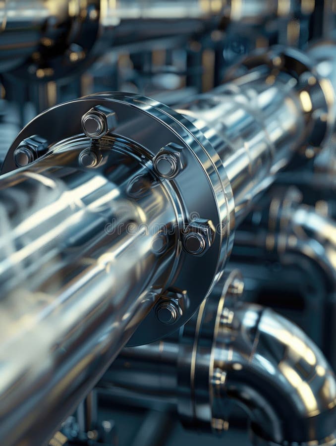 Connected Pipe Hubs stock image. Image of design, engineering - 374879253