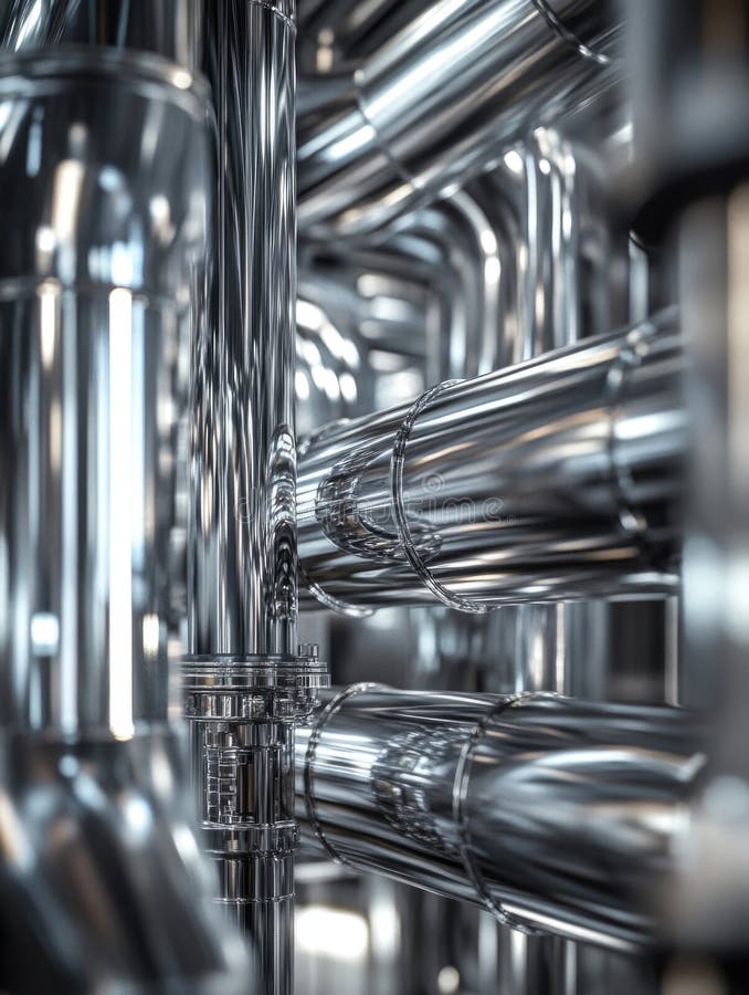 Connected Pipe Hubs stock photo. Image of tubular, attached - 388759898