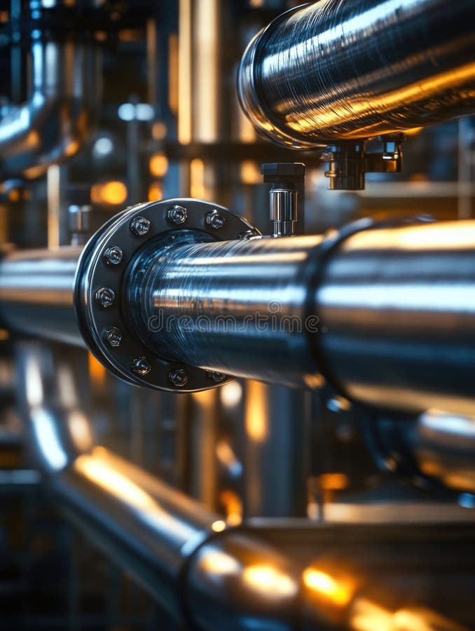 Connected Pipe System stock photo. Image of technology - 377096744