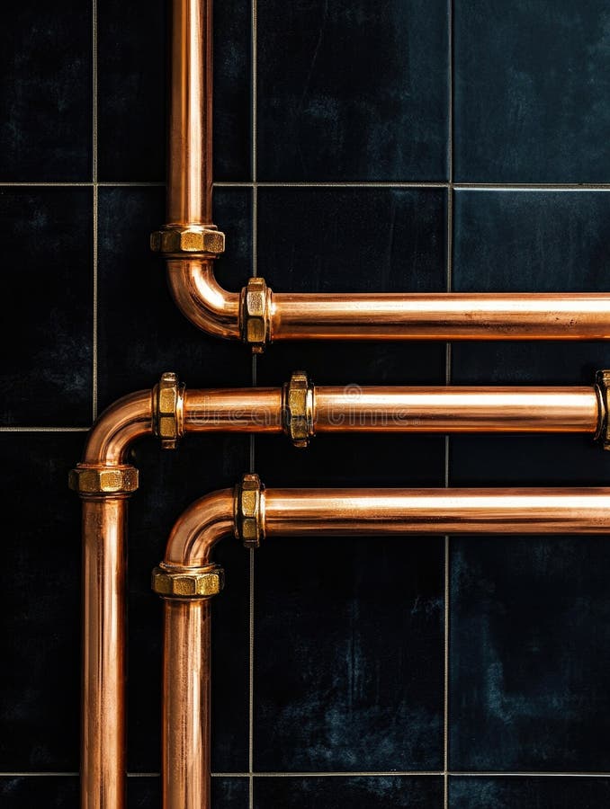 Connected pipes stock image. Image of building, fittings - 381930853