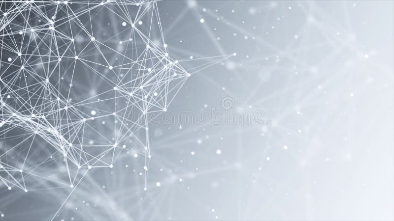 Connected Polygons Plexus Geometric Loop Background. Stock Footage ...