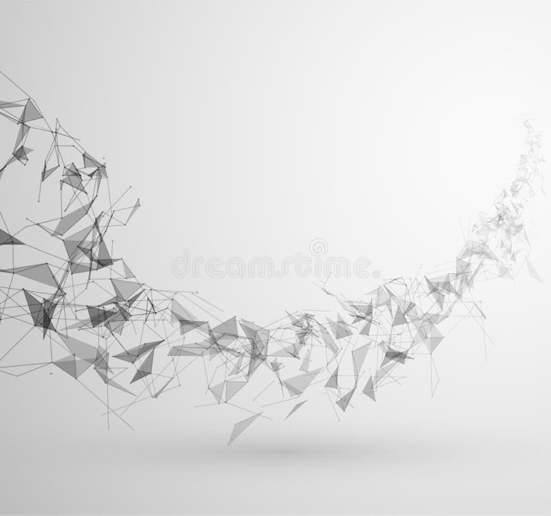 Polygon Connection Technology Background. Vector EPS10. Stock Vector ...