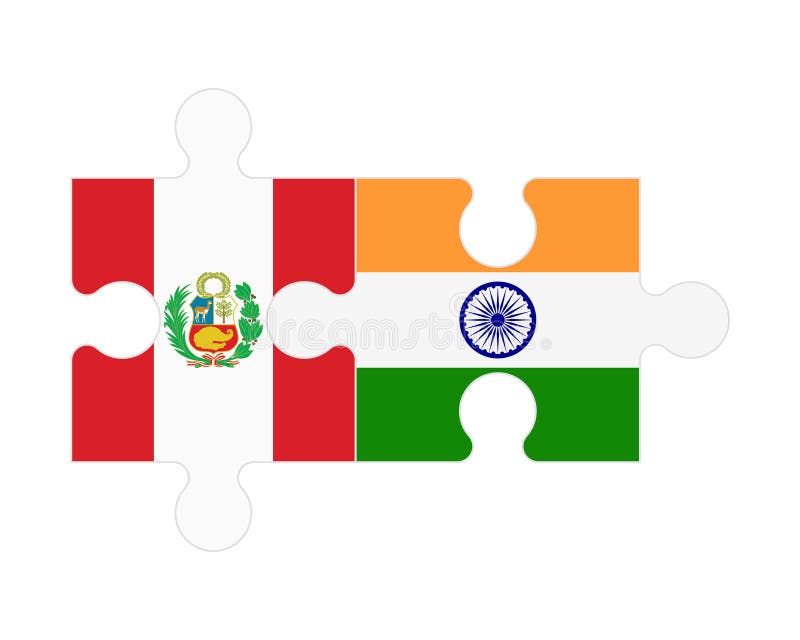 Puzzle of Flags of Peru and India, Vector Stock Vector - Illustration ...