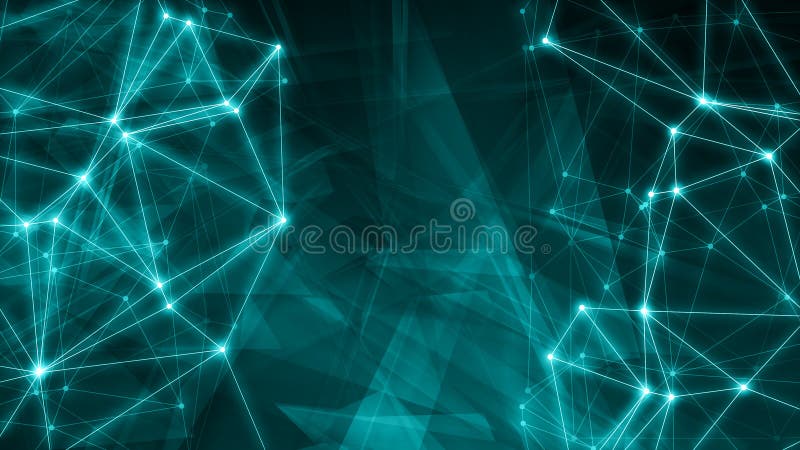 Connected Shapes Geometrical Illustration Presentation Layout Triangles ...
