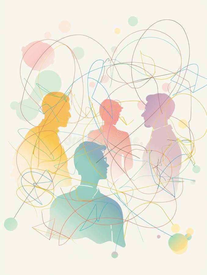 Connected Silhouettes a Symbolic Representation of Modern Relationships ...