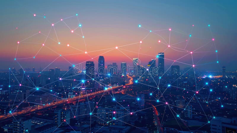 Connected Skyline: Smart City with IoT Network and Digital Graphics ...