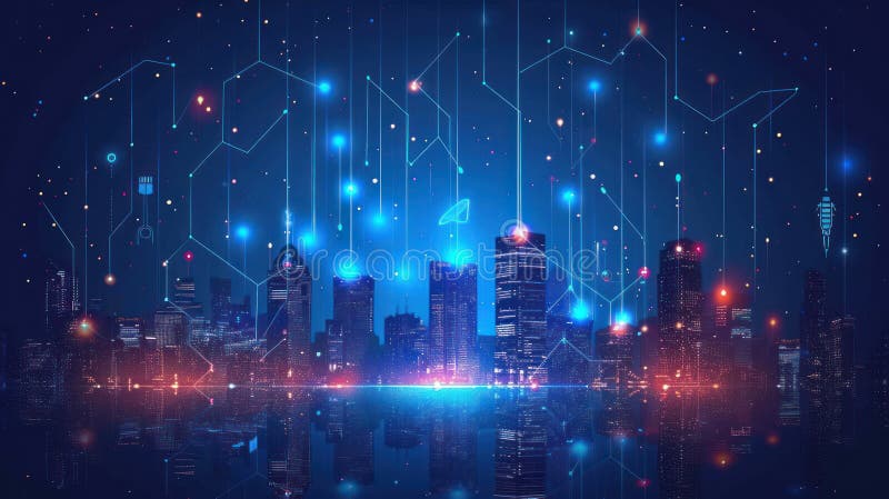 Connected Skyline: Smart City with IoT Network and Digital Graphics ...