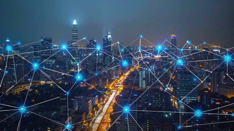 Connected Skyline: Smart City with IoT Network and Digital Graphics ...
