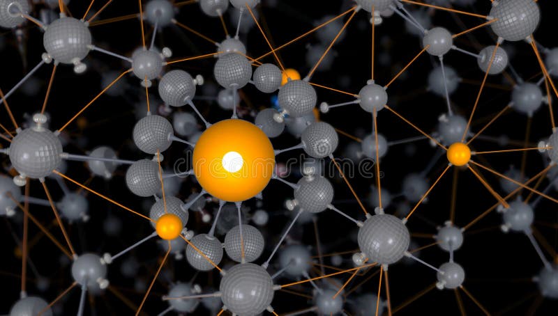 Connected Spheres and Lines Network Stock Image - Image of connectivity ...