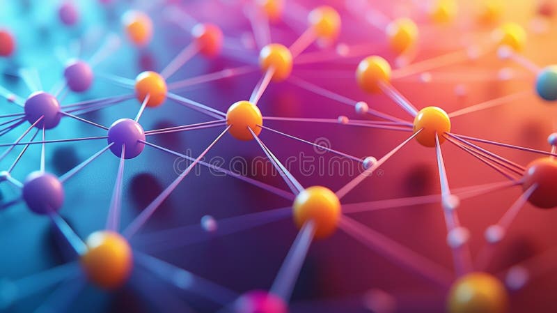 Connected Spheres stock illustration. Illustration of background ...