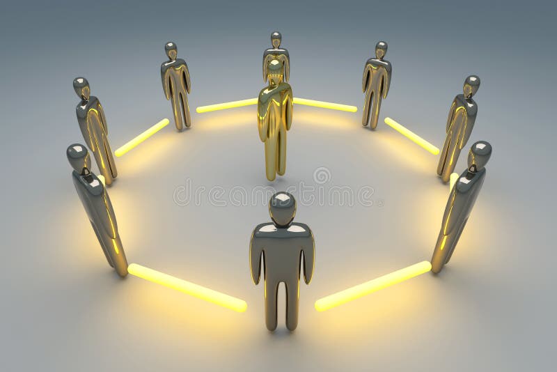 Power of Teamwork stock illustration. Illustration of chain - 184862